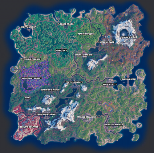 Create a Fortnite Chapter 6 Season 1 POIs Tier List - TierMaker