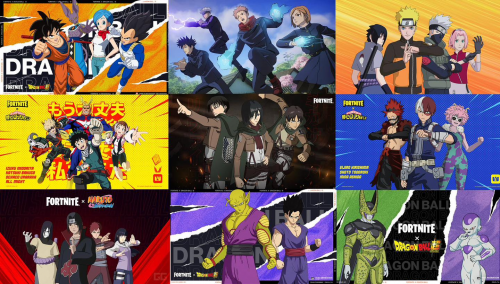 Create a FORTNITE ANIME COLLAB SKINS (until CH6S2) Tier List - TierMaker