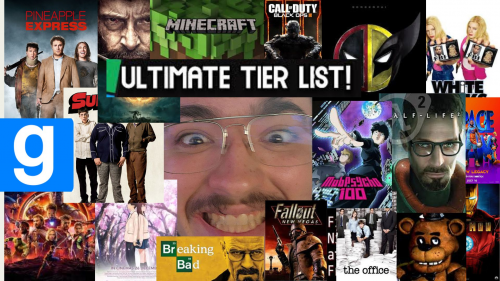 Create a gglt's epic gaming Tier List - TierMaker