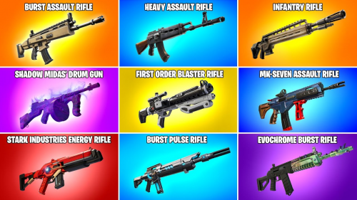 Create a Fortnite Assault rifles Rank Tier List - TierMaker