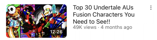 “Top 30 Undertale AUs Fusion Characters” Tier List (Community Rankings ...