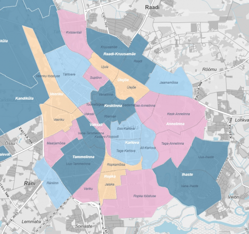 Create a Tartu linnaosad Tier List - TierMaker