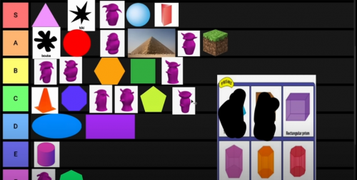 Create a Squares circles literally every single shape Tier List - TierMaker