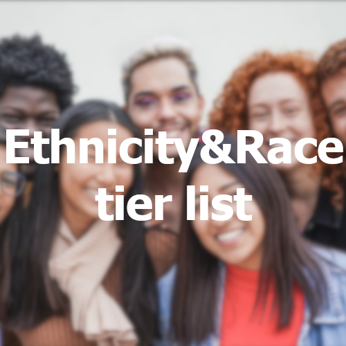 Ethnicity&Race Tier List (Community Rankings) - TierMaker