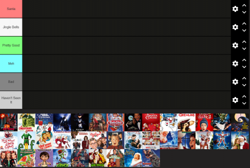 Create a Christmas Movie Good and Bad List Tier List - TierMaker