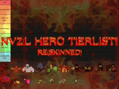 Create a Noobs Vs Zombies: Legions Hero Tierlist ver.11 Tier List ...