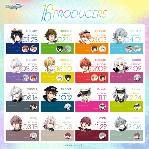 Create a IDOLiSH7 16PRODUCERS - 2024 Birthday Tier List - TierMaker