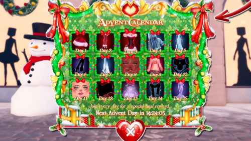 Create a Dress To Impress Advent Calendar Rewards 2024 Tier List ...