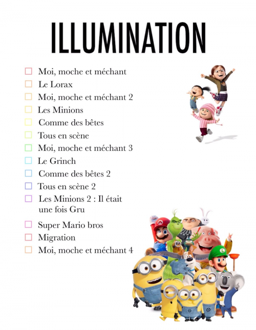 Illumination Movies Tier List (Community Rankings) - TierMaker
