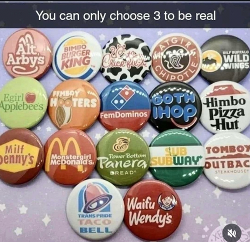 Create a Fast Food (Freak Edition) Tier List - TierMaker