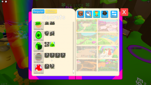 Create a all bgsi secrets and their mythic versions Tier List - TierMaker