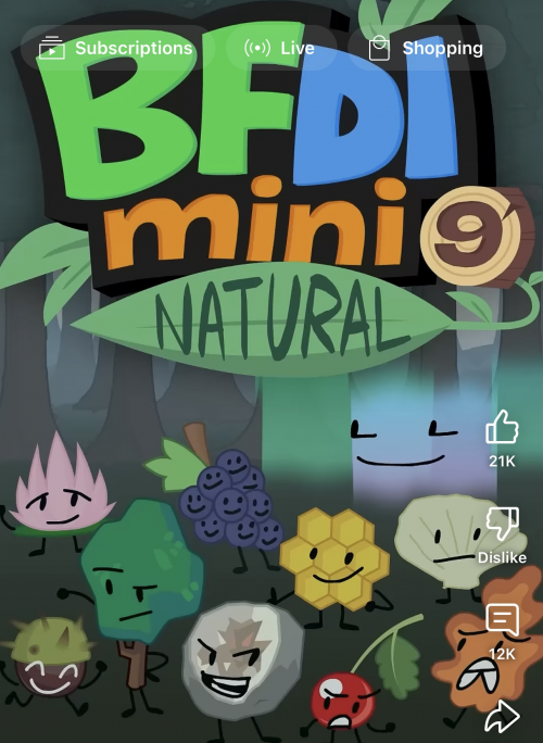Create a Bfdi mini natural template ( Elimination order) Tier List ...