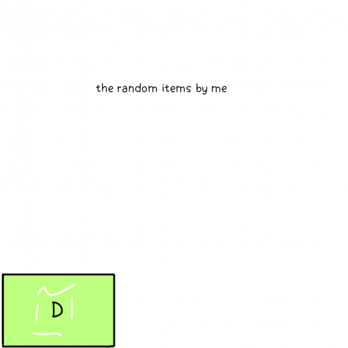 Create a The random items by me Tier List - TierMaker