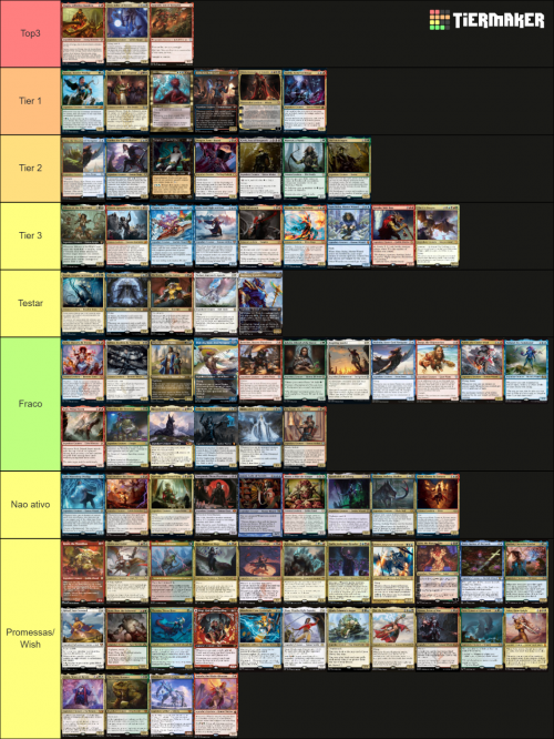 Create a Magic saj Tier List - TierMaker