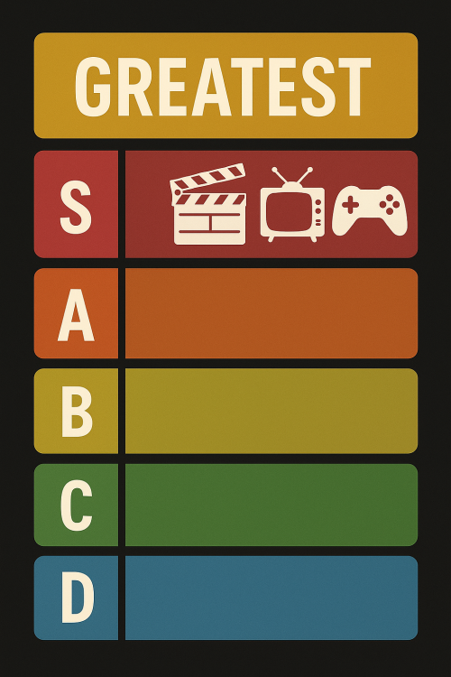 Create a Movies, TV Shows, and Videogames Ultimate Tier List - TierMaker