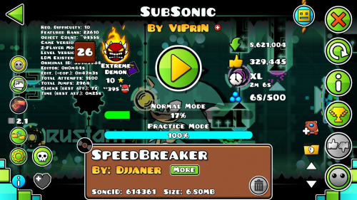 Create a Geometry Dash Subsonic Parts Tier List - TierMaker