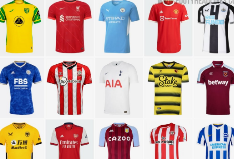 Create a PREMIER LEAGUE HOME KITS 2025/26 Tier List - TierMaker