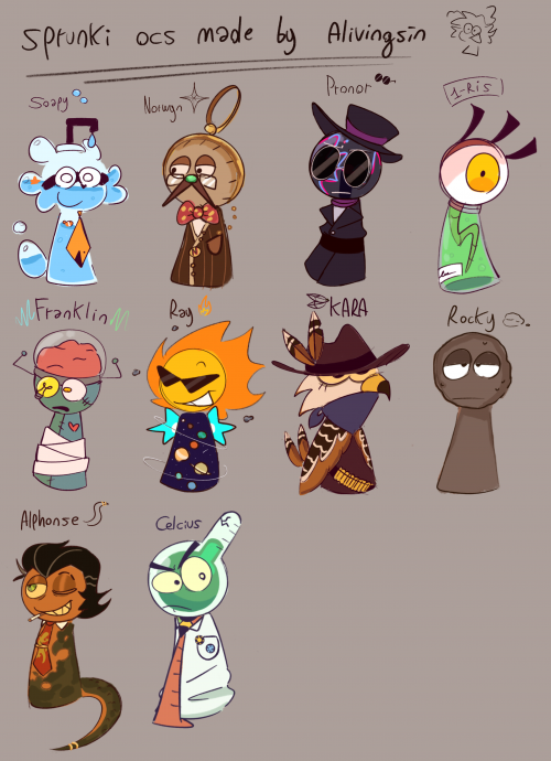 Create a Alivingsin's sprunki ocs Tier List - TierMaker