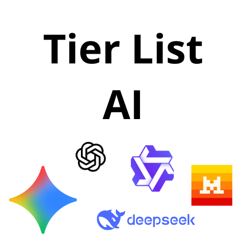 Create a TIER LIST BEST AI Tier List - TierMaker