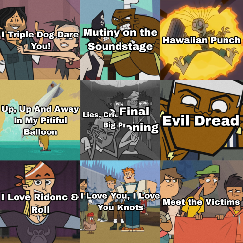 Create a Total Drama All Episodes (REBOOT INCLUDED!) Tier List - TierMaker