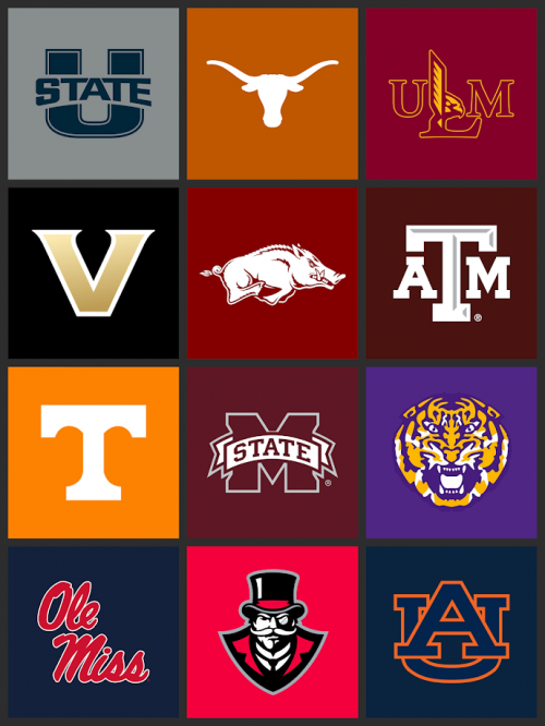 Create a NCAA Football FBS + FCS Logos - Square Background Tier List ...