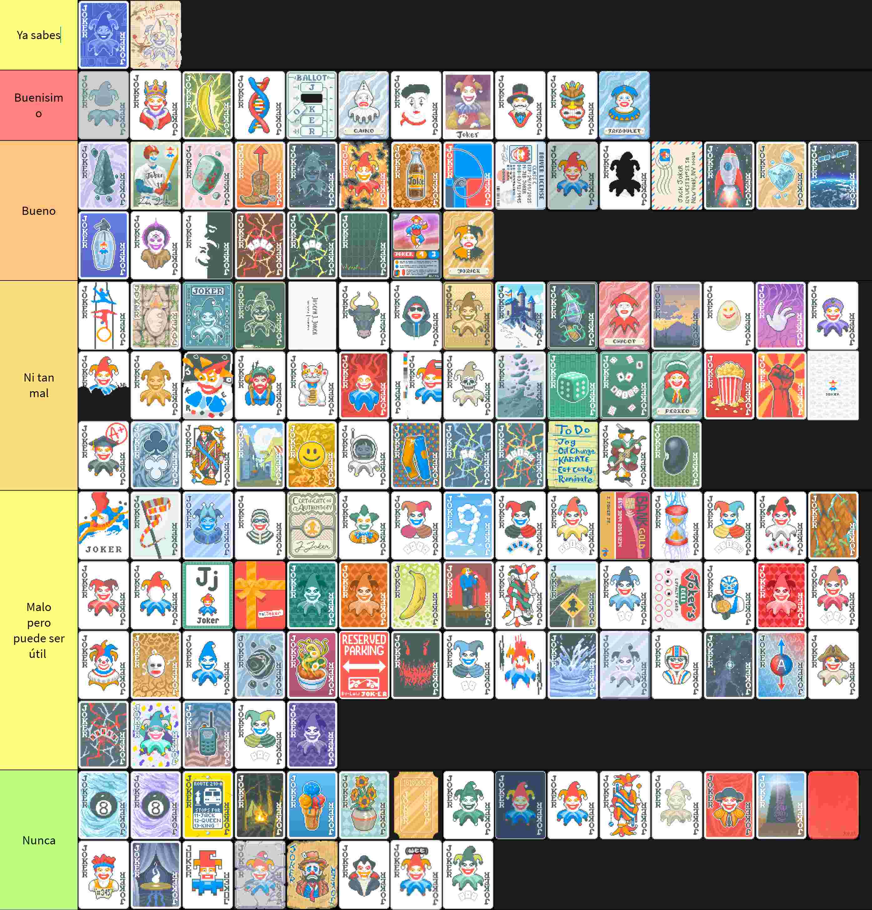 Balatro Full Jokers (Version 1.0.01f) Tier List (Community Rankings ...