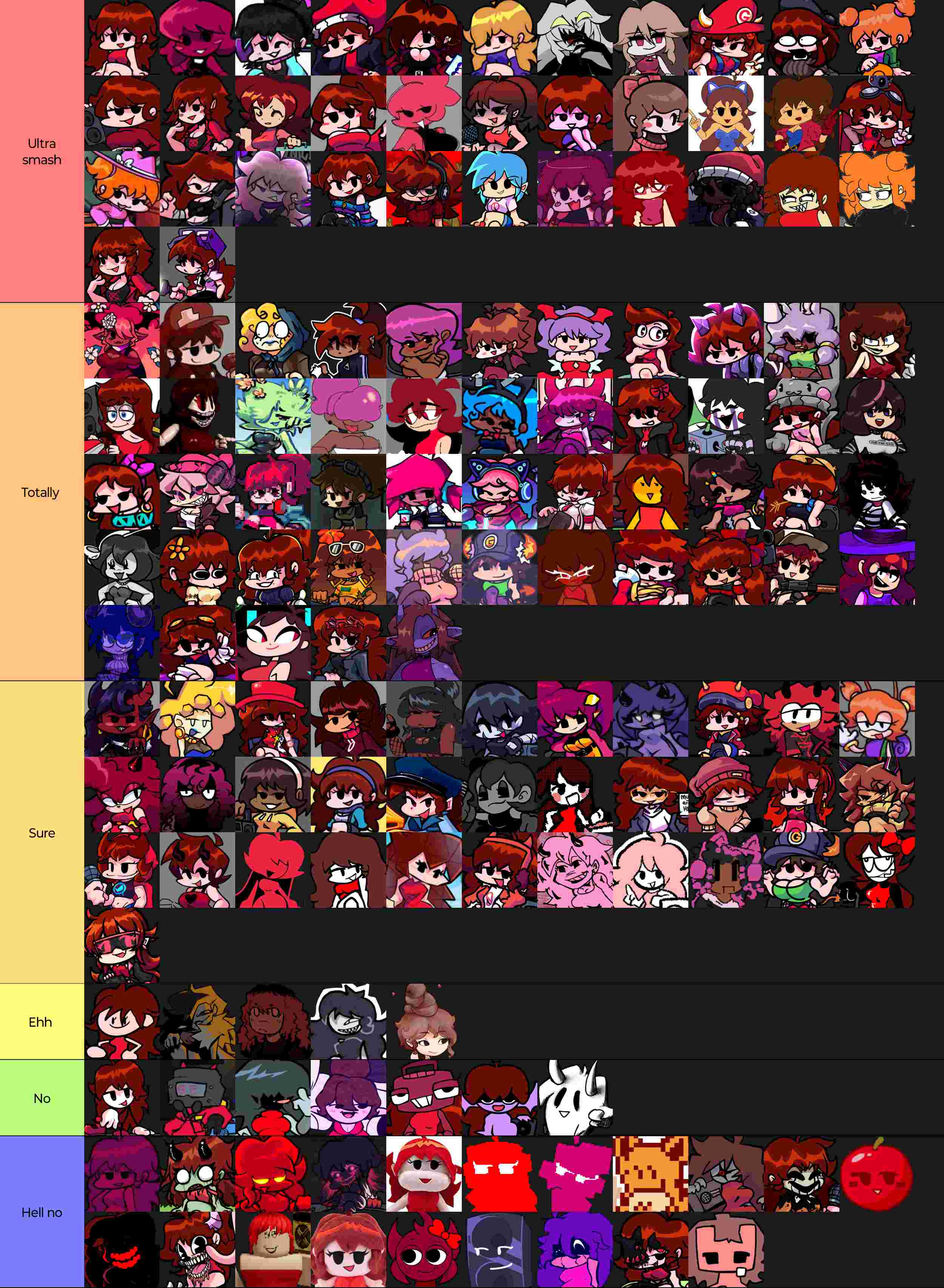 (+130) FNF Girlfriend Designs (2025) Tier List (Community Rankings ...