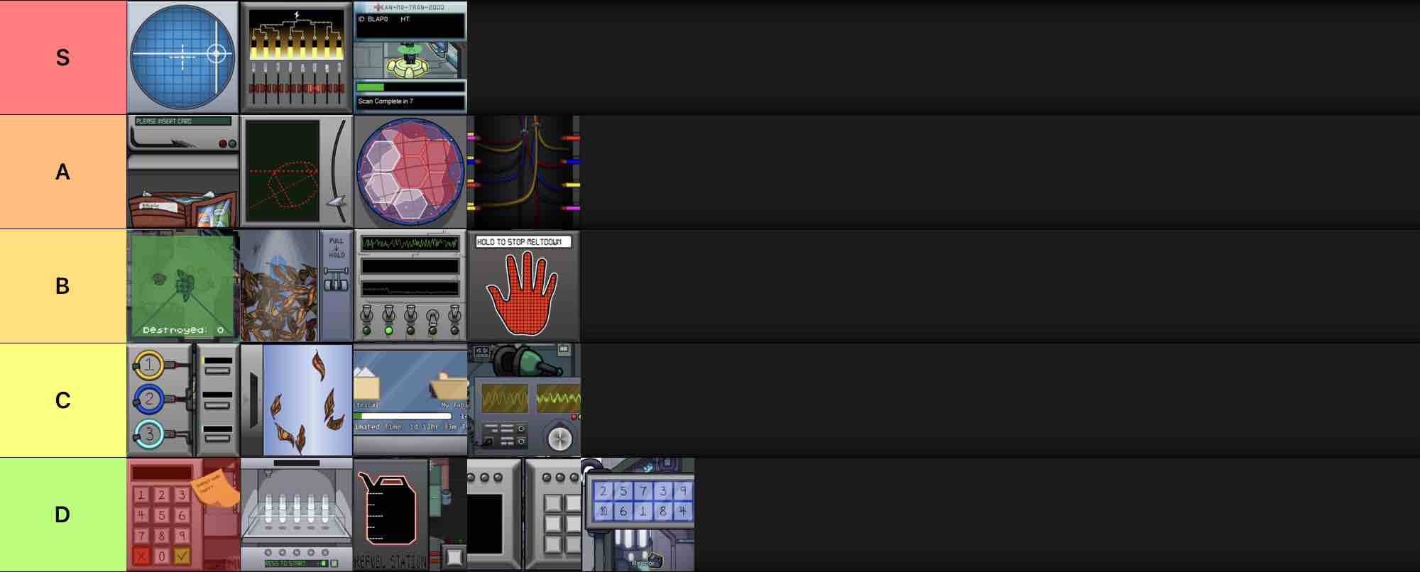Among Us Tasks (The Skeld) Tier List (Community Rankings) - TierMaker