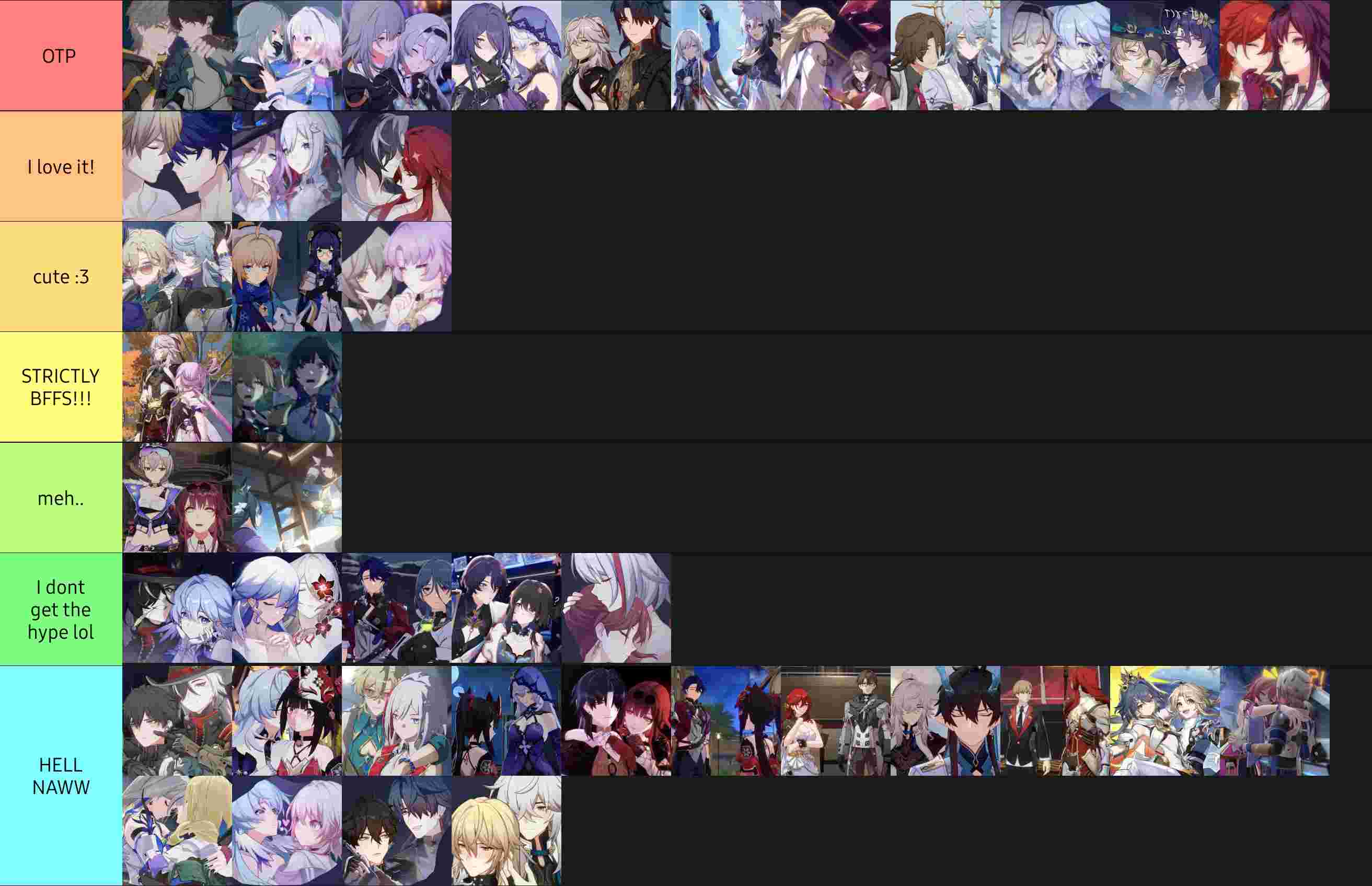 Rate HSR(Honkai: Star Rail) Ships! Tier List (Community Rankings ...