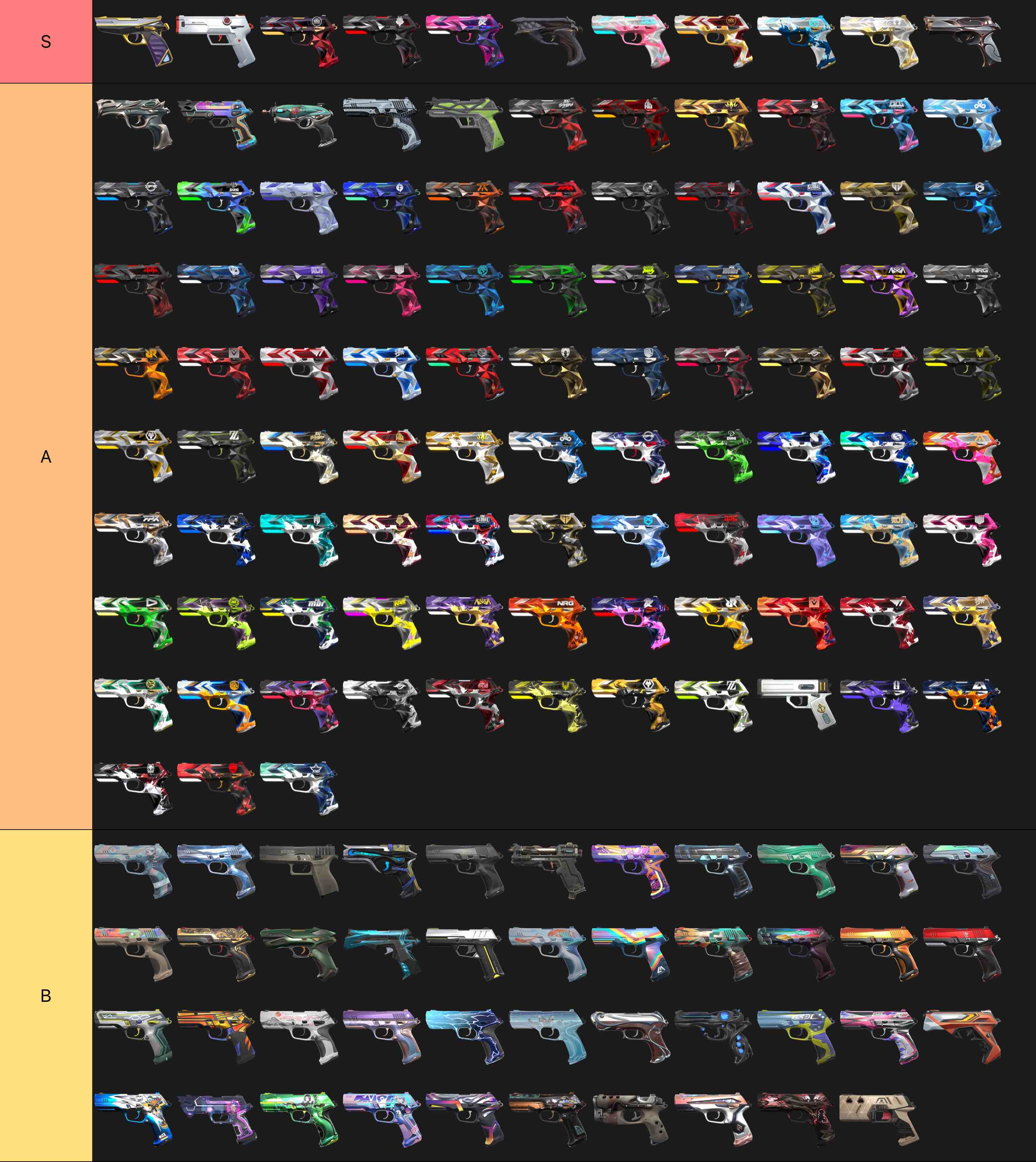 Valorant Classic Skins (September 2025) Tier List (Community Rankings ...