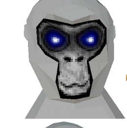 scared gorilla tag face