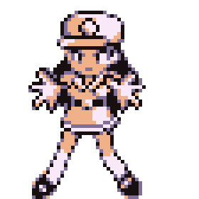 Pokemon Trainer Leaf Sprite
