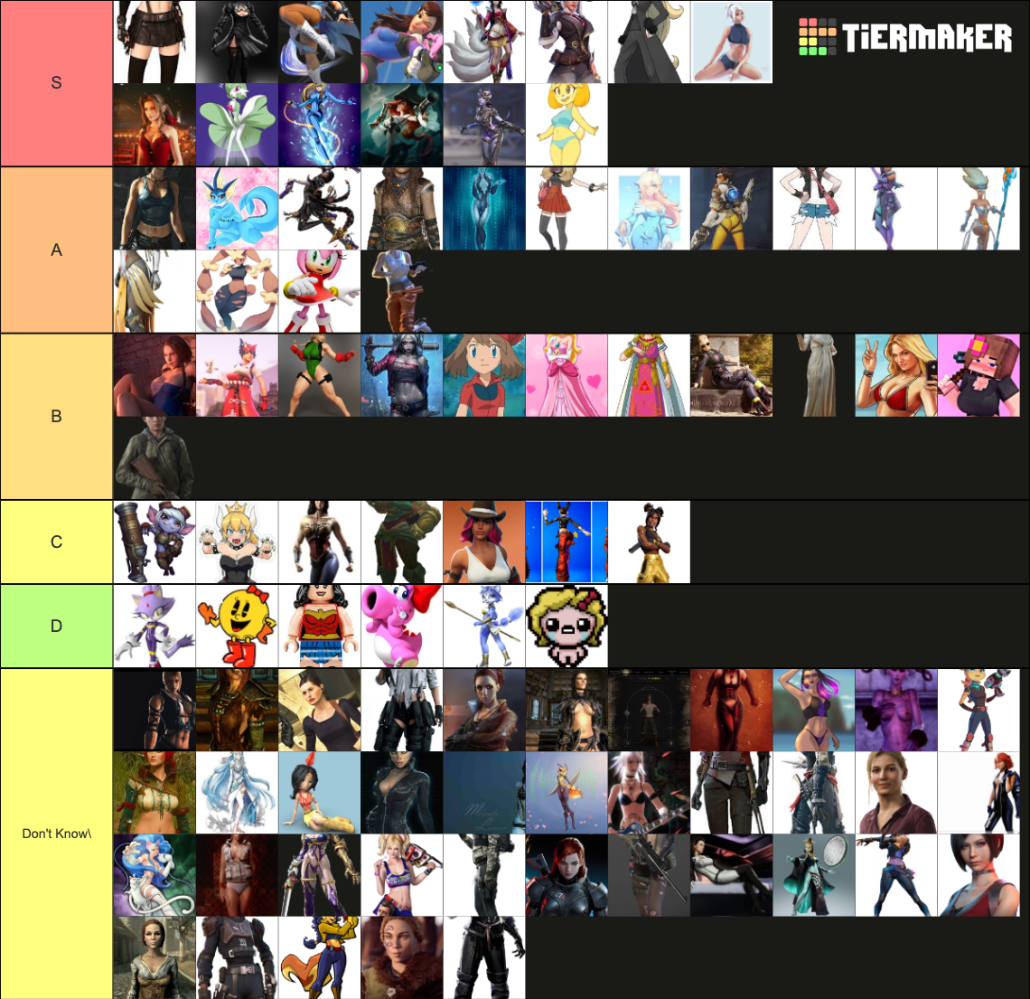 Hottest Video Game Baddies Tier List (Community Rankings) - TierMaker