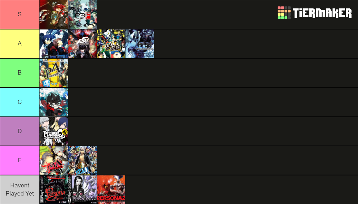 Persona Game Tier List (Community Rankings) - TierMaker