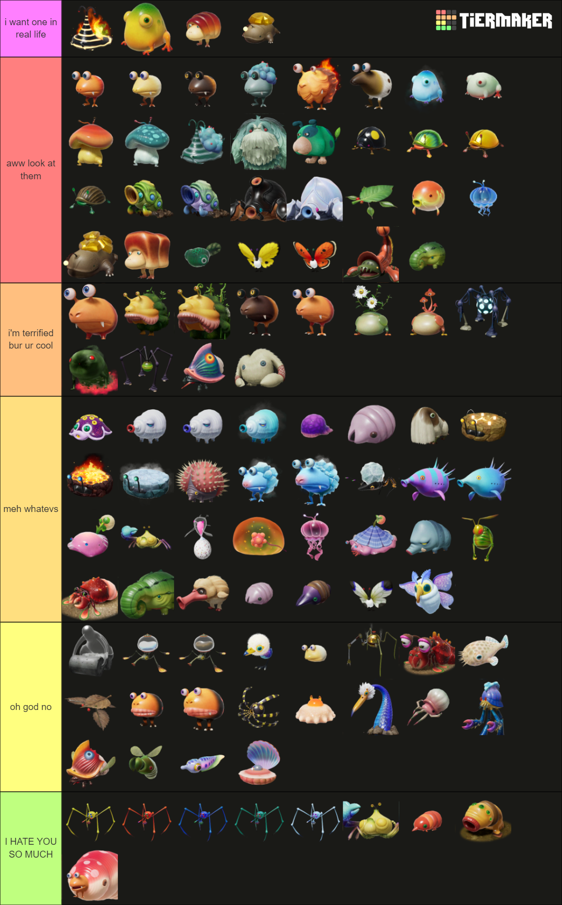 Pikmin 4 Enemies Tier List (Community Rankings) - TierMaker