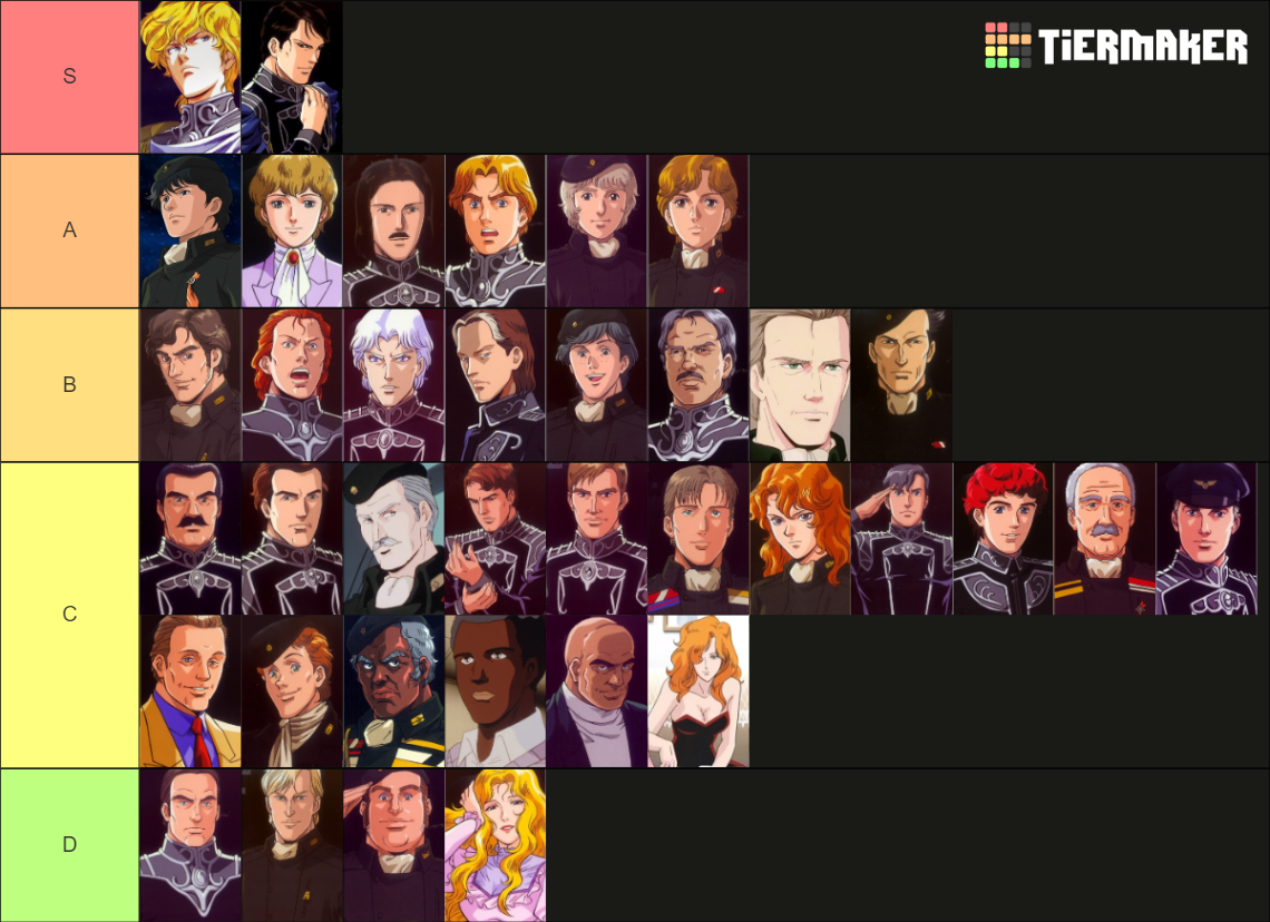 Legend of the Galactic Heroes Characters Tier List (Community Rankings ...