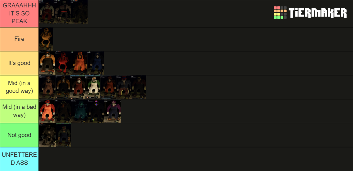 Pillar chase 2 MX skins Tier List (Community Rankings) - TierMaker