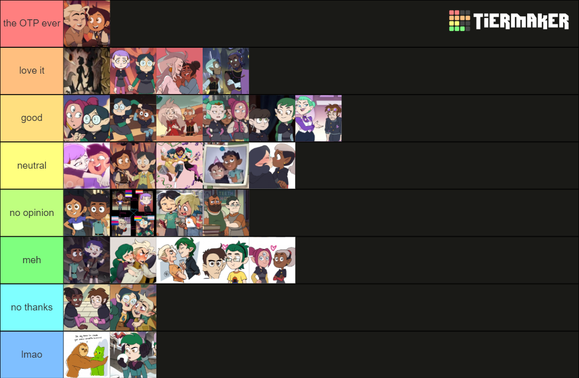 Owl House Ships Tier List (Community Rankings) - TierMaker