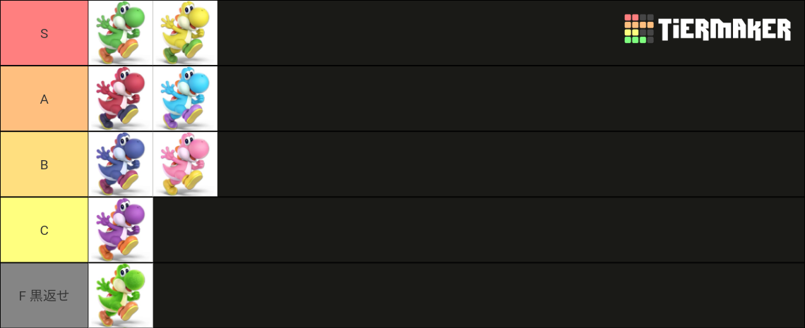 Smash Bros Ultimate Alt Colors Tier List (Community Rankings) - TierMaker