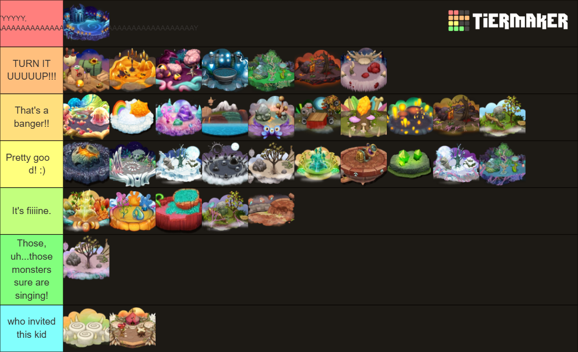 My Singing Monsters All Islands (TitanSouls Update) Tier List (Community Rankings) - TierMaker