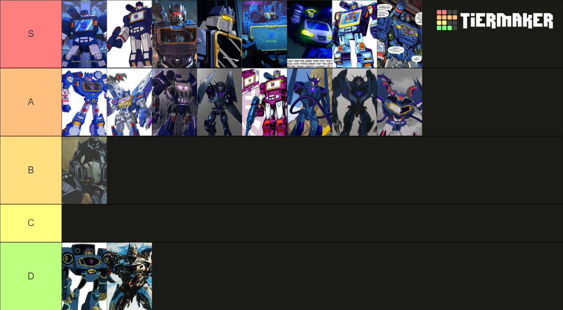 Soundwave designs Tier List (Community Rankings) - TierMaker