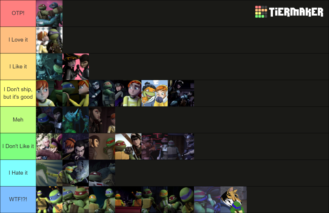 TMNT 2012 Ships Tier List (Community Rankings) - TierMaker