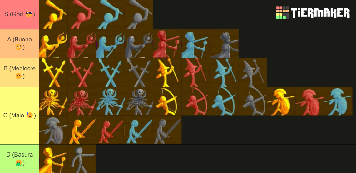 Stick war legacy statues Tier List (Community Rankings) - TierMaker
