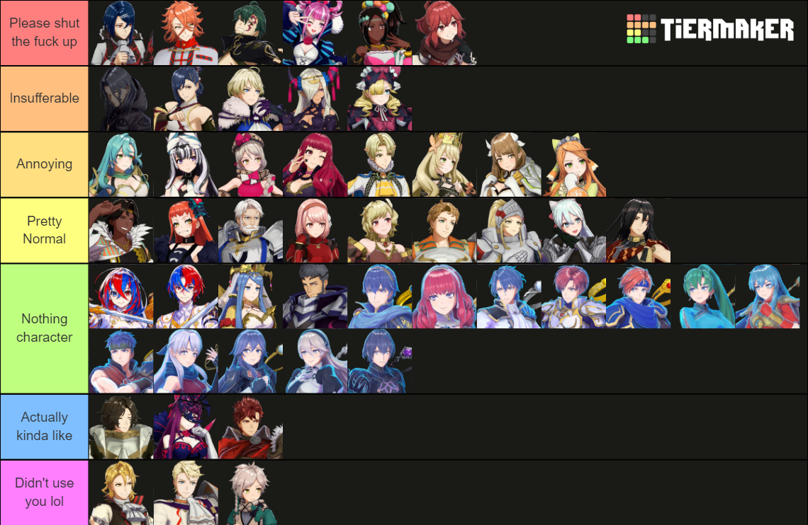 Fire Emblem Engage Characters Tier List (Community Rankings) - TierMaker