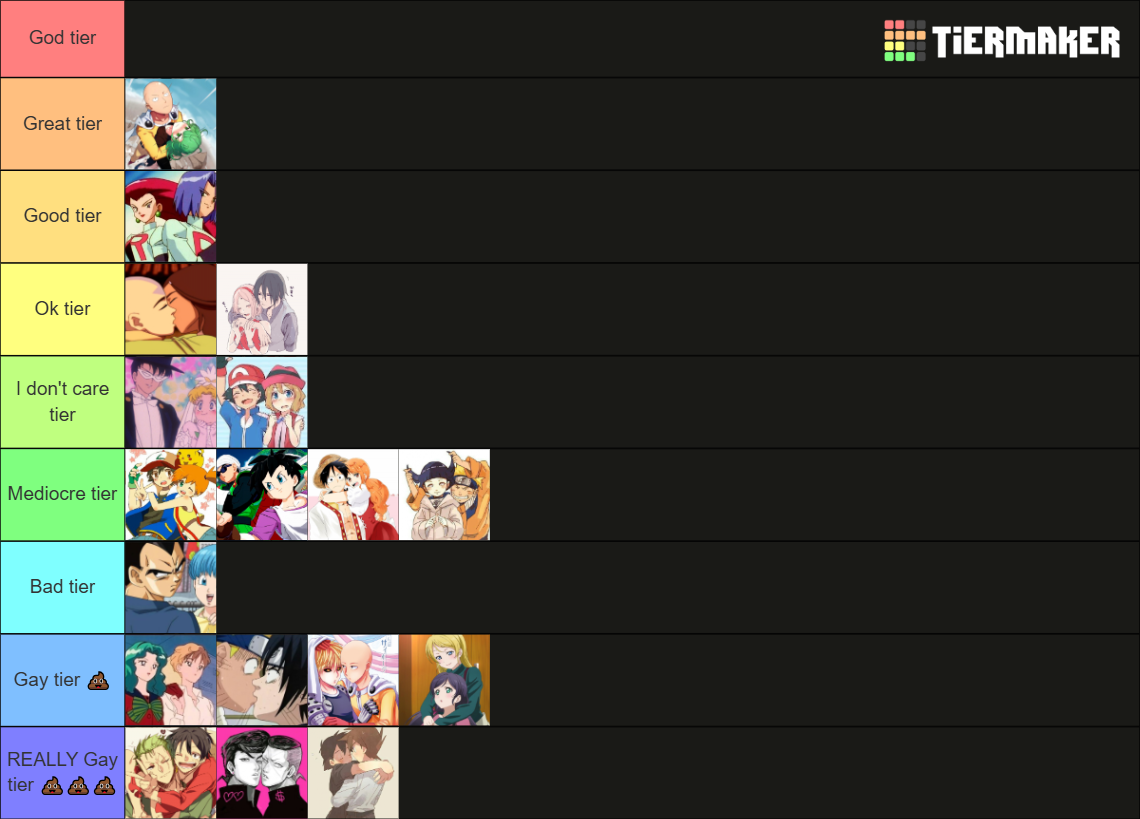 Anime ships Tier List (Community Rankings) - TierMaker