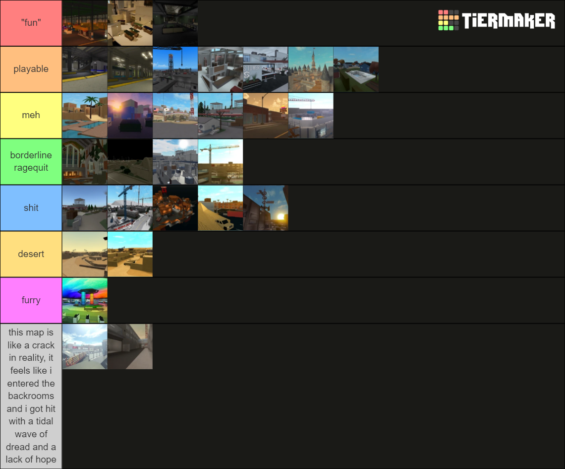 Phantom Forces Maps Tier List (Community Rankings) - TierMaker