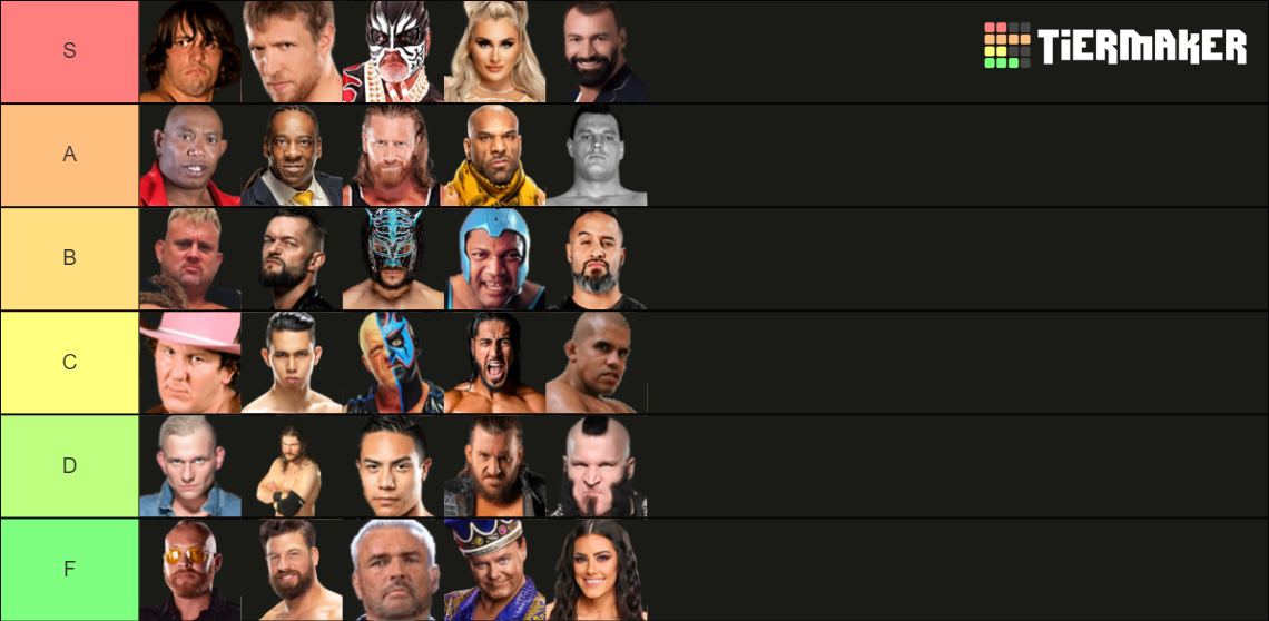 30 Random Wrestlers #2 Tier List (Community Rankings) - TierMaker
