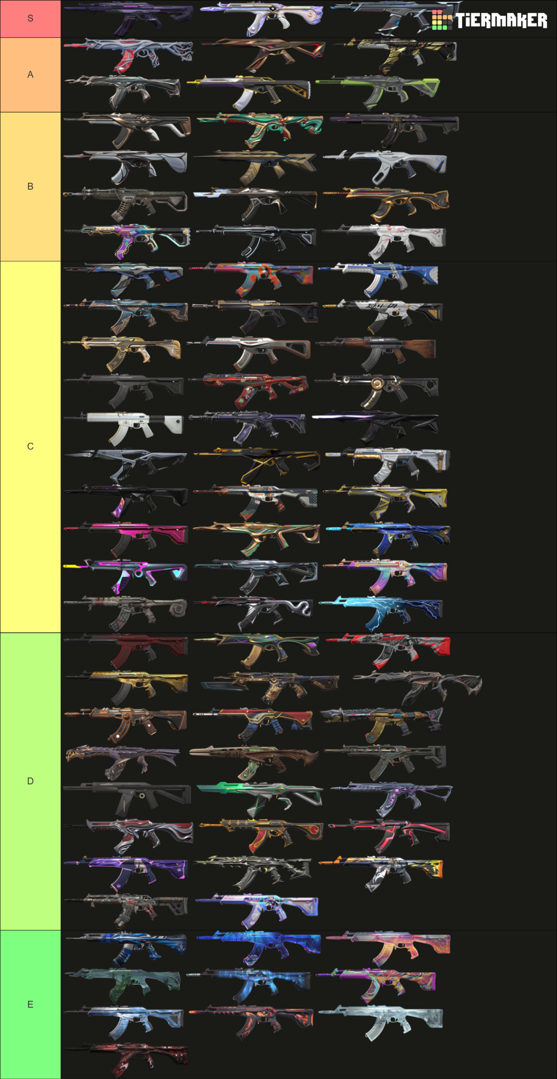 Valorant Vandal Skins (June 2025) Tier List (Community Rankings ...