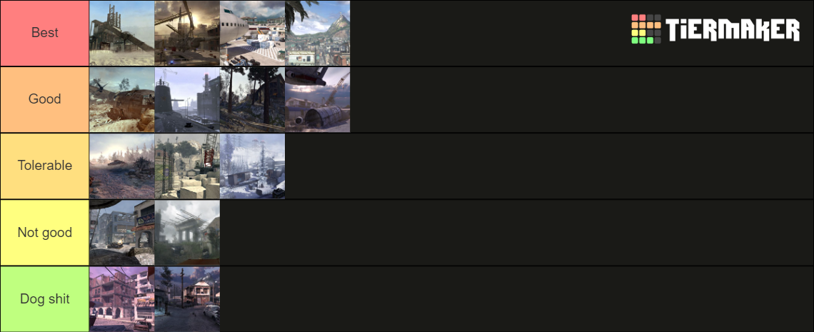 Mw2 Maps Tier List (Community Rankings) - TierMaker