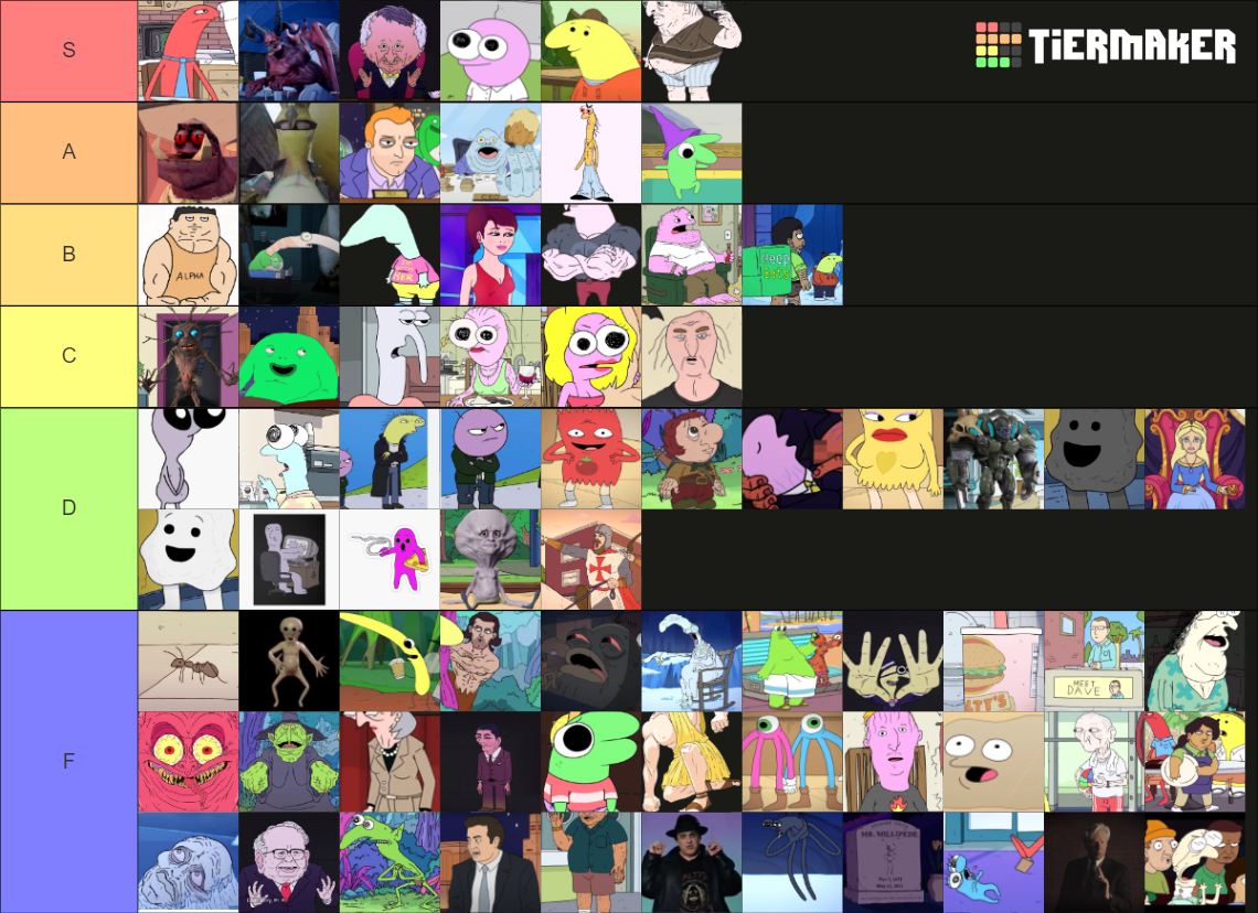 Smiling Friends Characters Tier List (Community Rankings) - TierMaker